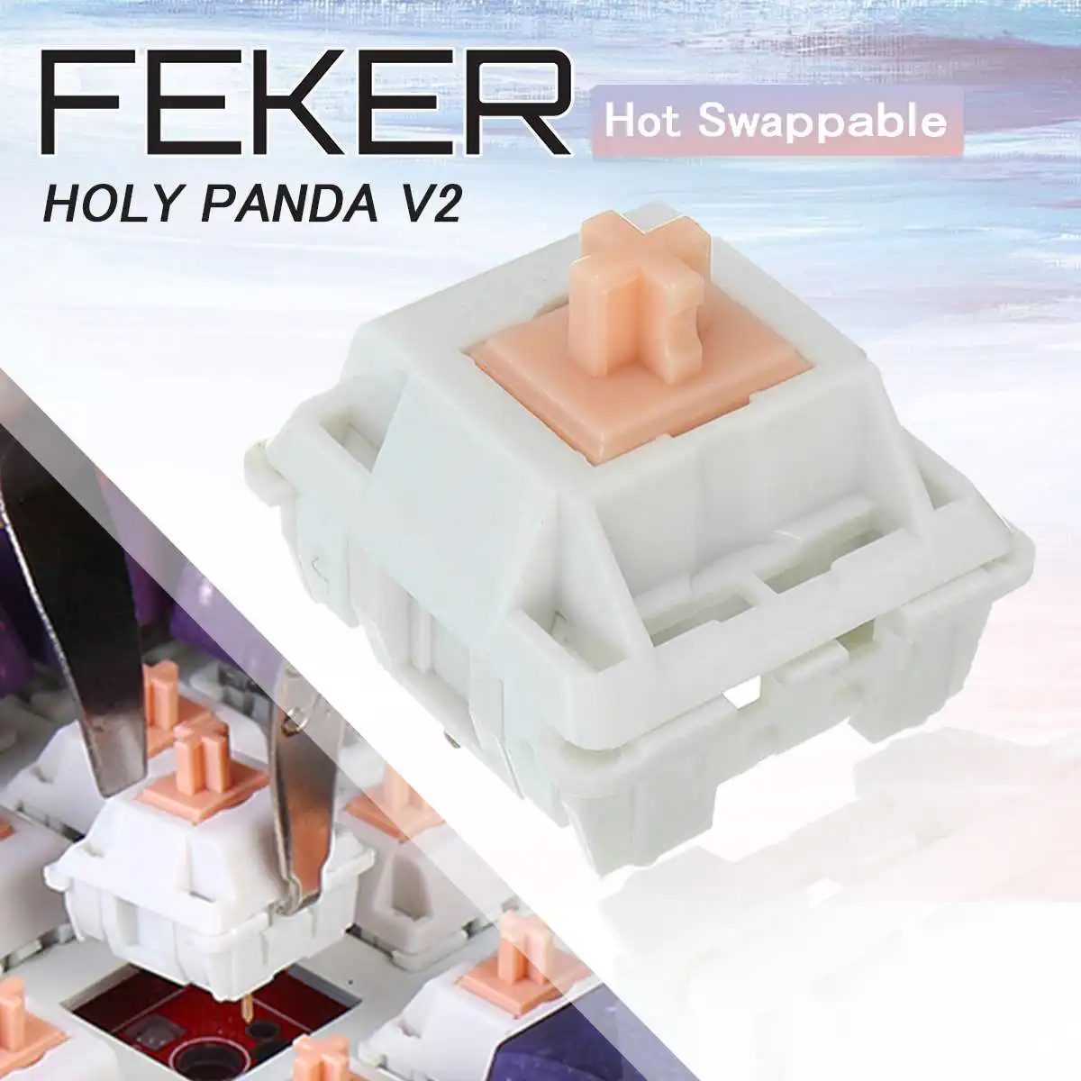 Feker Similar To Holy Panda Mechanical Keyboard Accessories Replacement Tactile Polycarbonate ...