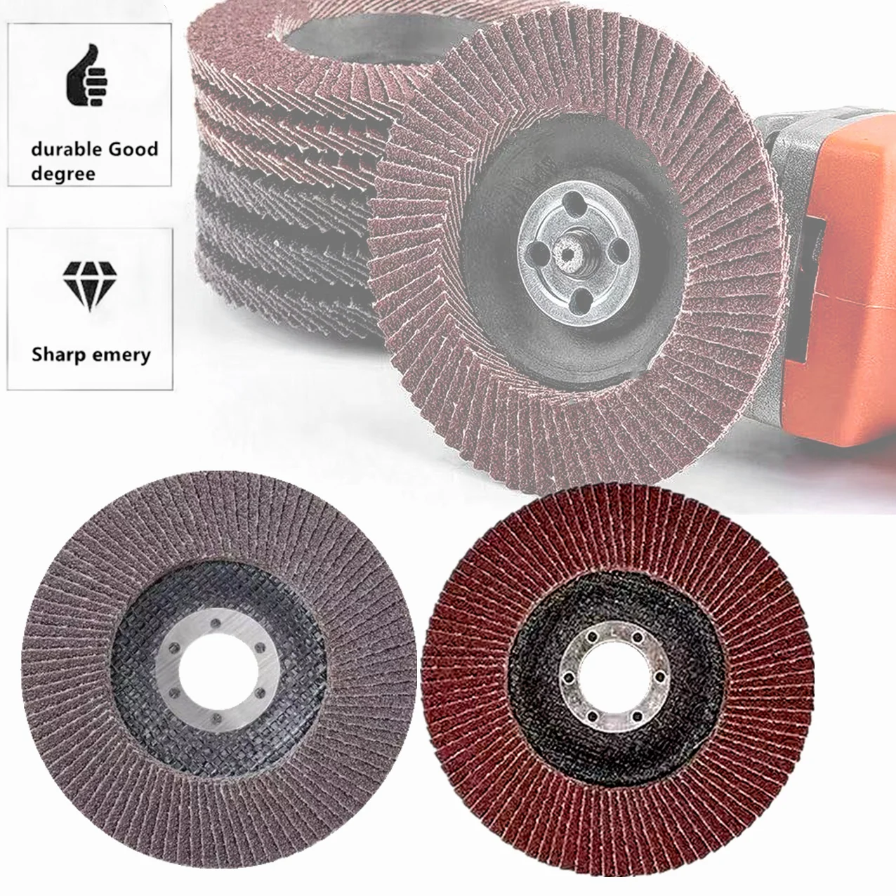 Professional Flap Discs 115 mm Sanding Discs 40/60/80/120 Grit Grinding ...