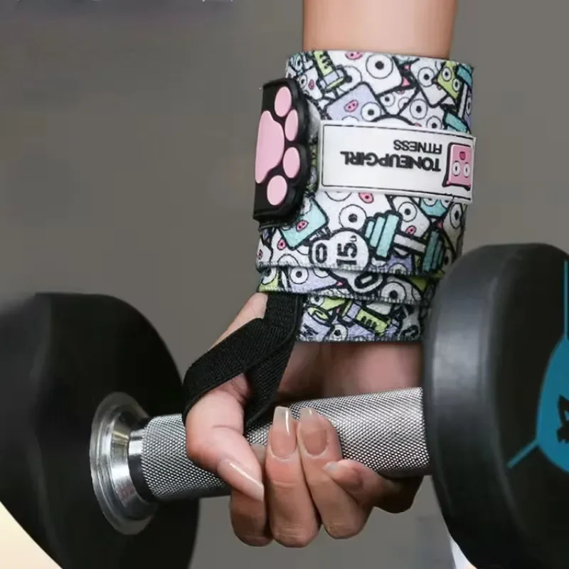 1-Pair-Graffiti-Wrist-Wraps-Gym-Fitness-Deadlift-Bench-Press-Wrist ...
