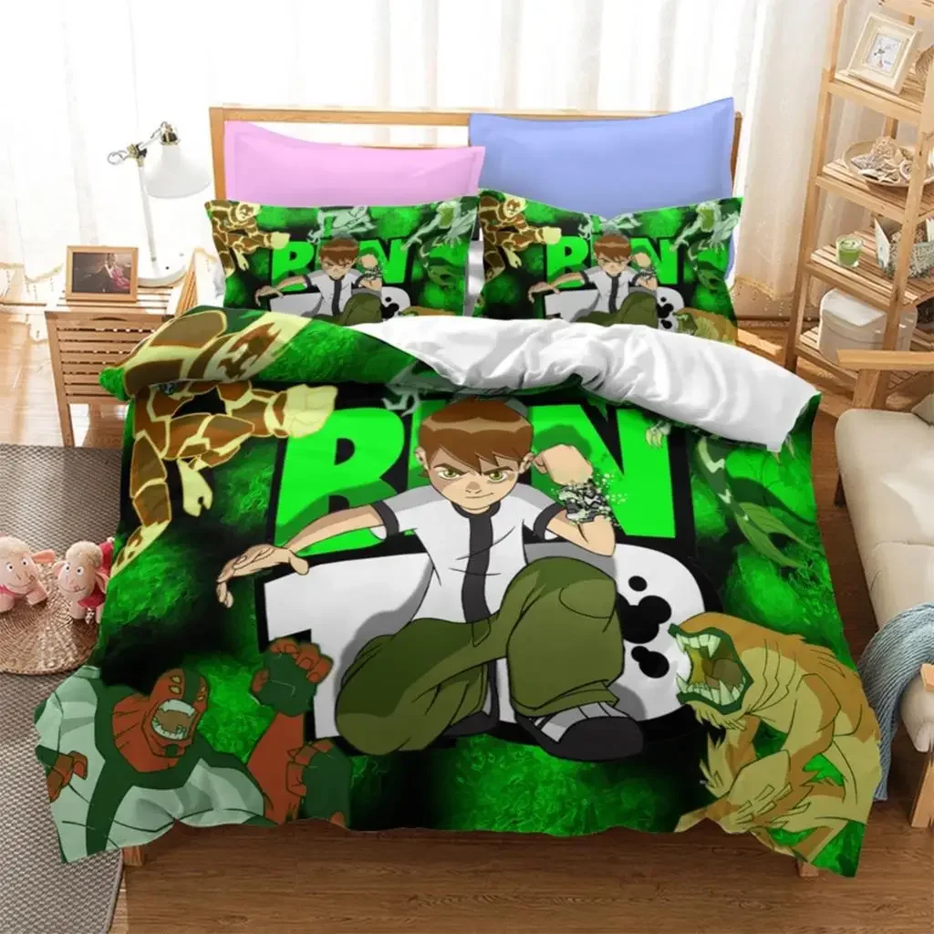 Anime Ben Gwen Duvet Cover 10 Cartoon Bedding Sets Kids Boys Adult anime-ben-gwen-duvet-cover-10-cartoon-bedding-sets-kids-boys-adult