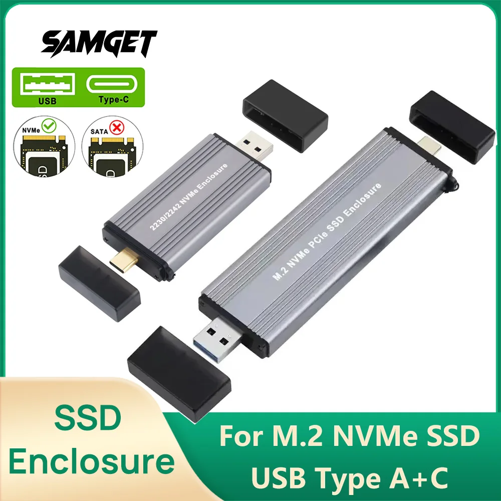 Samget-NVME-Solid-State-Drive-External-Enclosure-2230-2242-2260-2280-M ...
