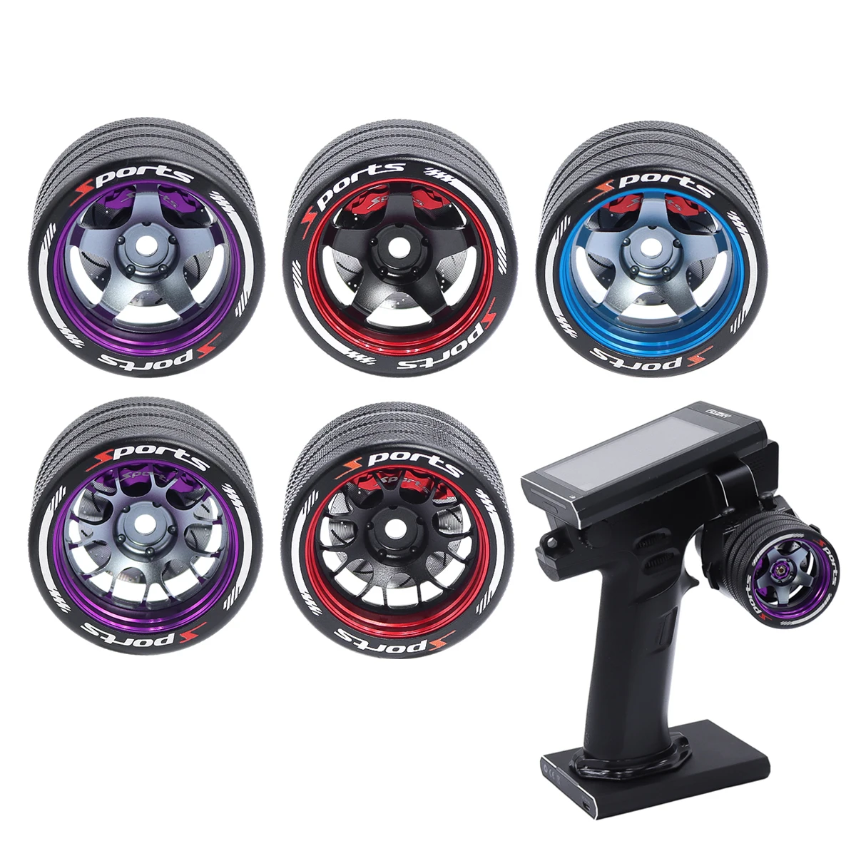 Rc-Car-Metal-Transmitter-Steering-Handwheel-For-Sanwa-Mt4-mt5-m12-m17 ...