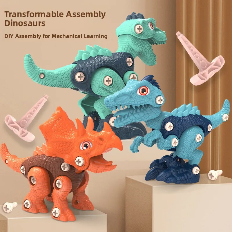 Dinosaur Assembly Toy for Kids nce Enhancement Boys Manual Abili Screw ...