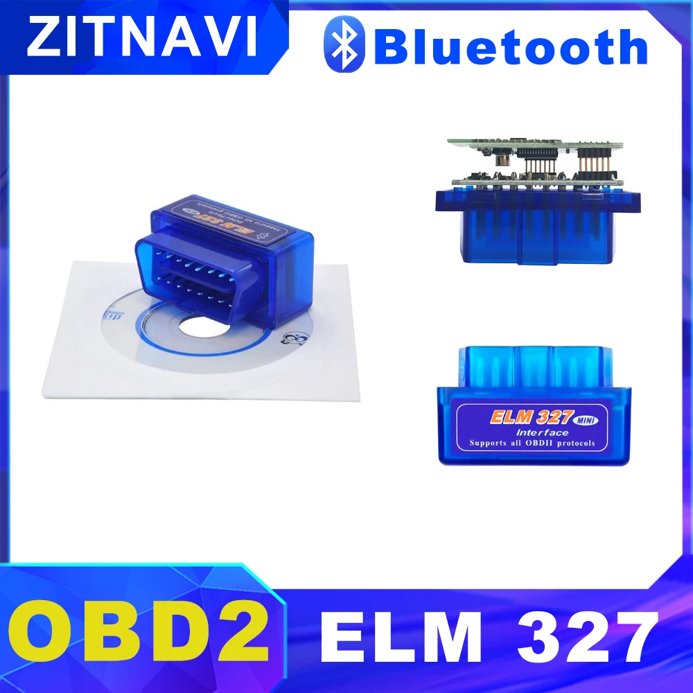 Herramienta de diagnóstico de coche, escáner OBD 2, Bluetooth ELM327 ...