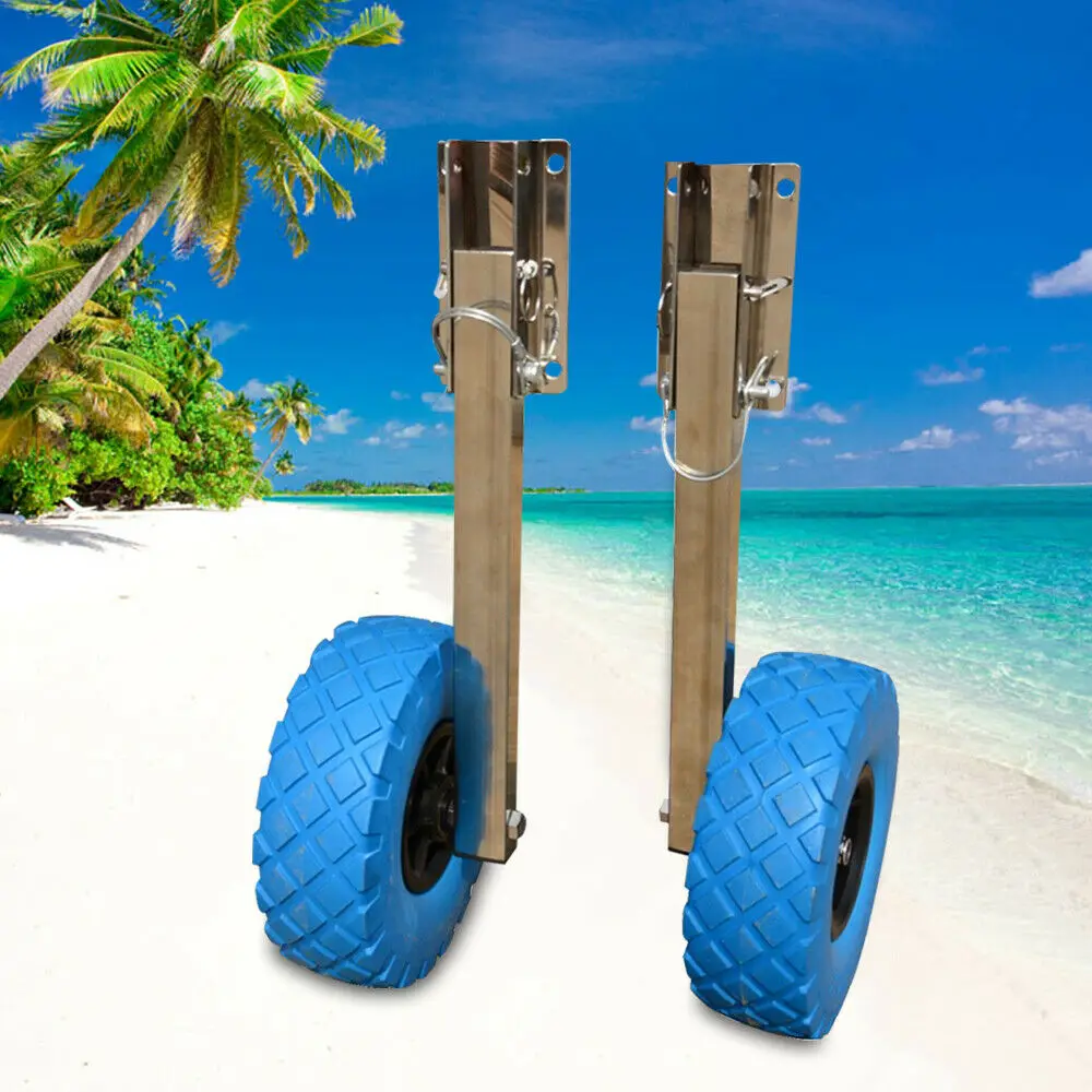 10*3 inch Launching Wheels Inflatable Boat Transom Wheel Kayak Dinghy ...
