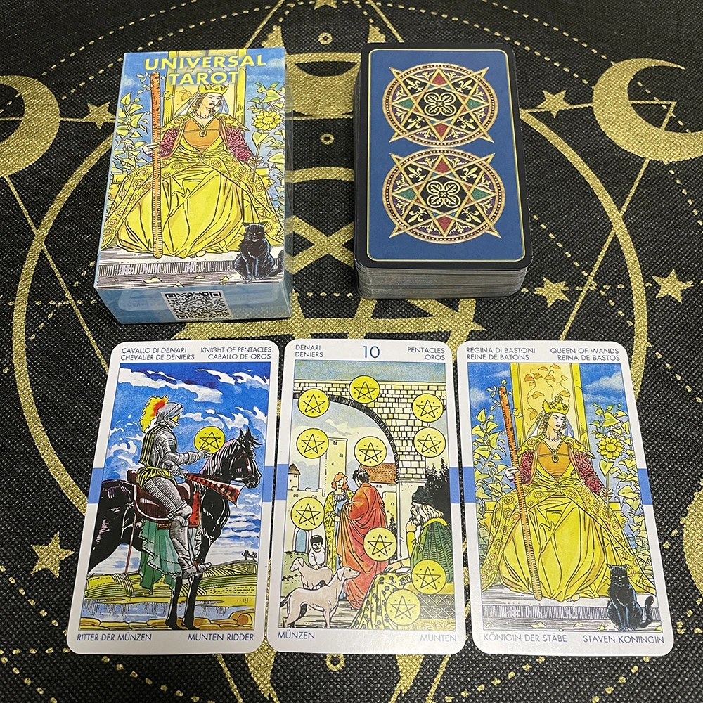 English-Italian-Spanish-French-German-Tarot-Oraculos-Oracle-Deck-of ...