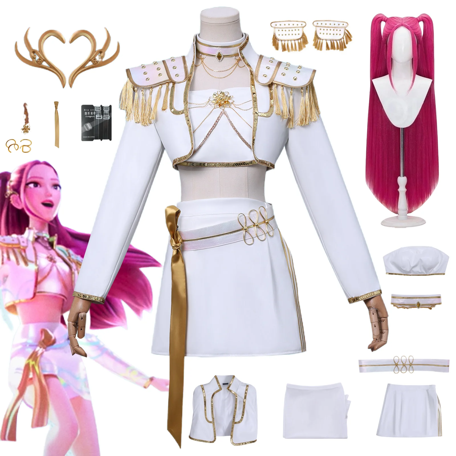 Mira Kpop Clothes: Real User Experience with the Anime Mira White PU ...