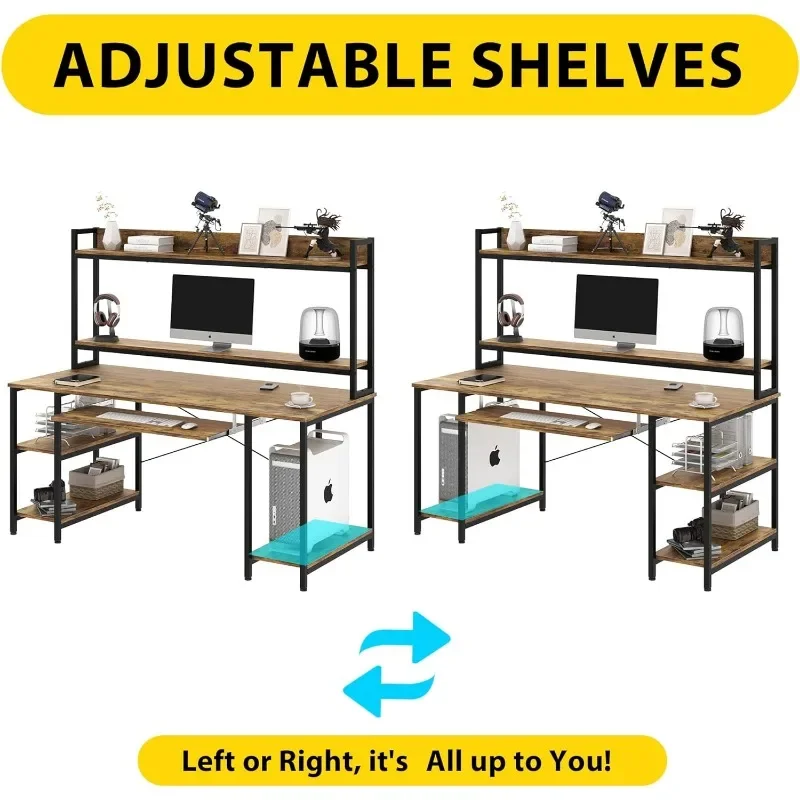 Adjustable Shelf Desk