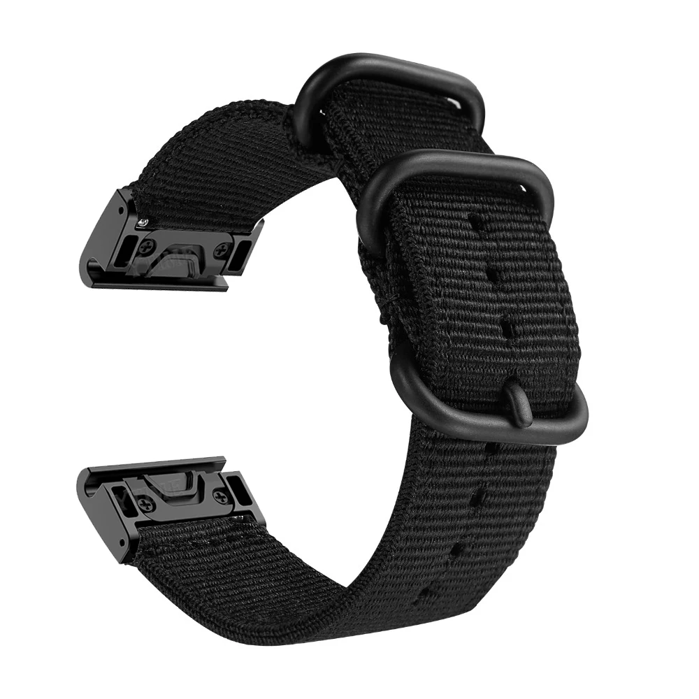 For Garmin Fenix 5 5x 6 6x 3 7x 7 Nylon Quick Release Watch Easyfit