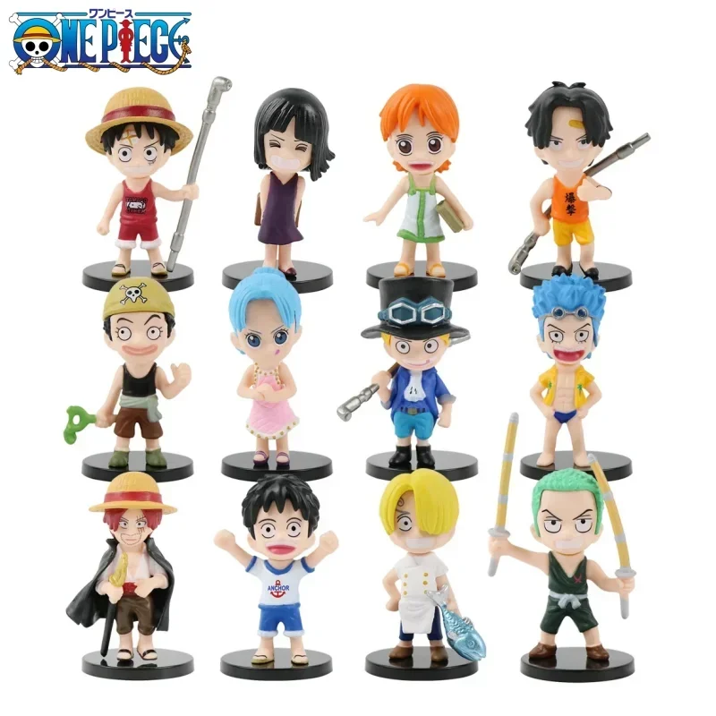 12Pcs-Set-One-Piece-Figures-Anime-PVC-Action-Model-Dolls-Toys-Cute ...