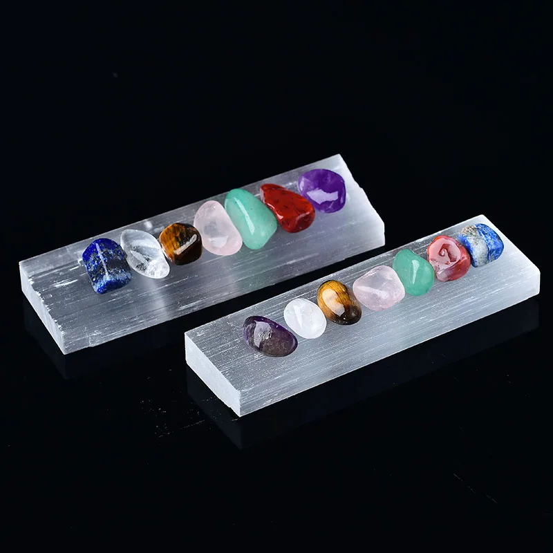 Natural Seven Crude Selenium Chakra Mineral Rod Irregular Wands Crystal ...