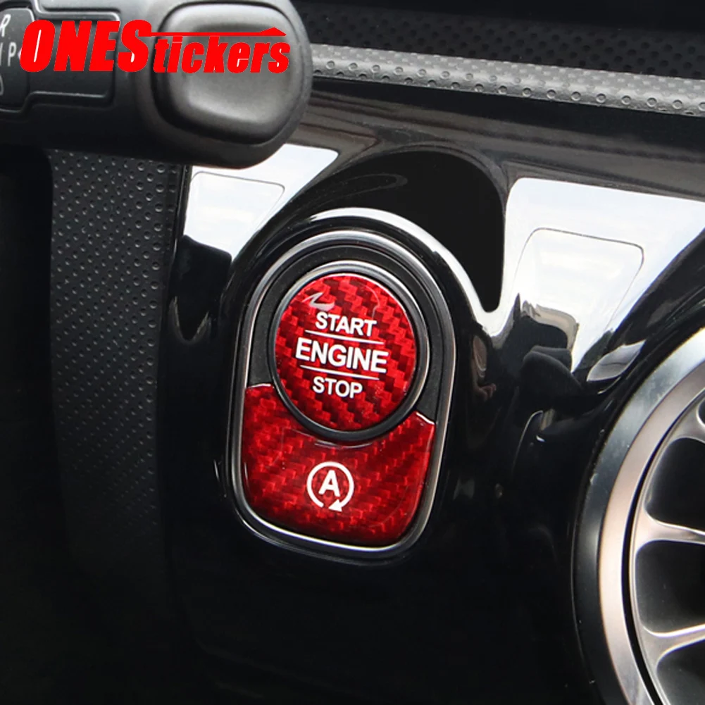 Car Engine Start Stop Button Trim Cover For Mercedes Benz AMG W177 W247 ...