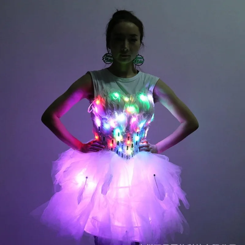 Vestido-de-Ballet-con-tut-LED-para-mujer-traje-Rave-iluminado-ropa ...