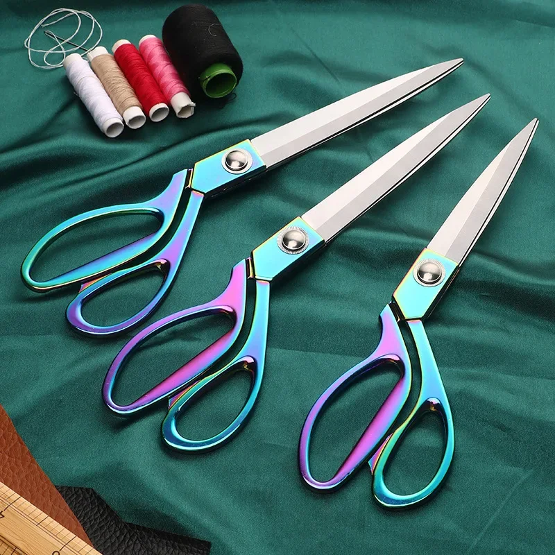 Professional-Sewing-Scissors-Stainless-Steel-Tailor-Scissors-8-9-10inch ...