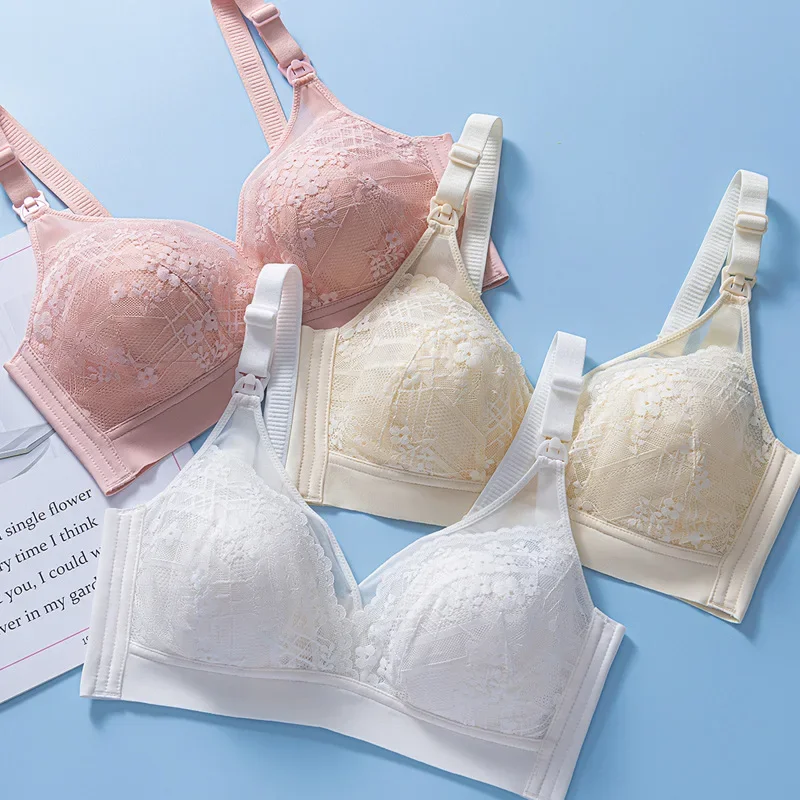 Pregnancy-Bra-Maternity-Mommy-Brassiere-Mesh-Lace-Breathable-Ladies ...