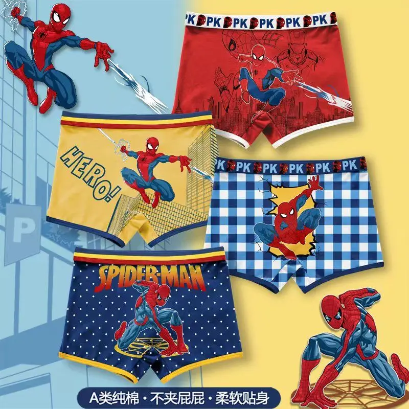 Marvel's new pure cotton breathable four-corner children's underwear ...