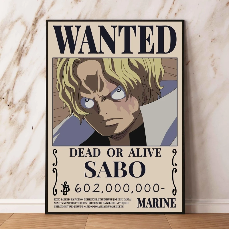 One Piece Sanji Wanted Poster