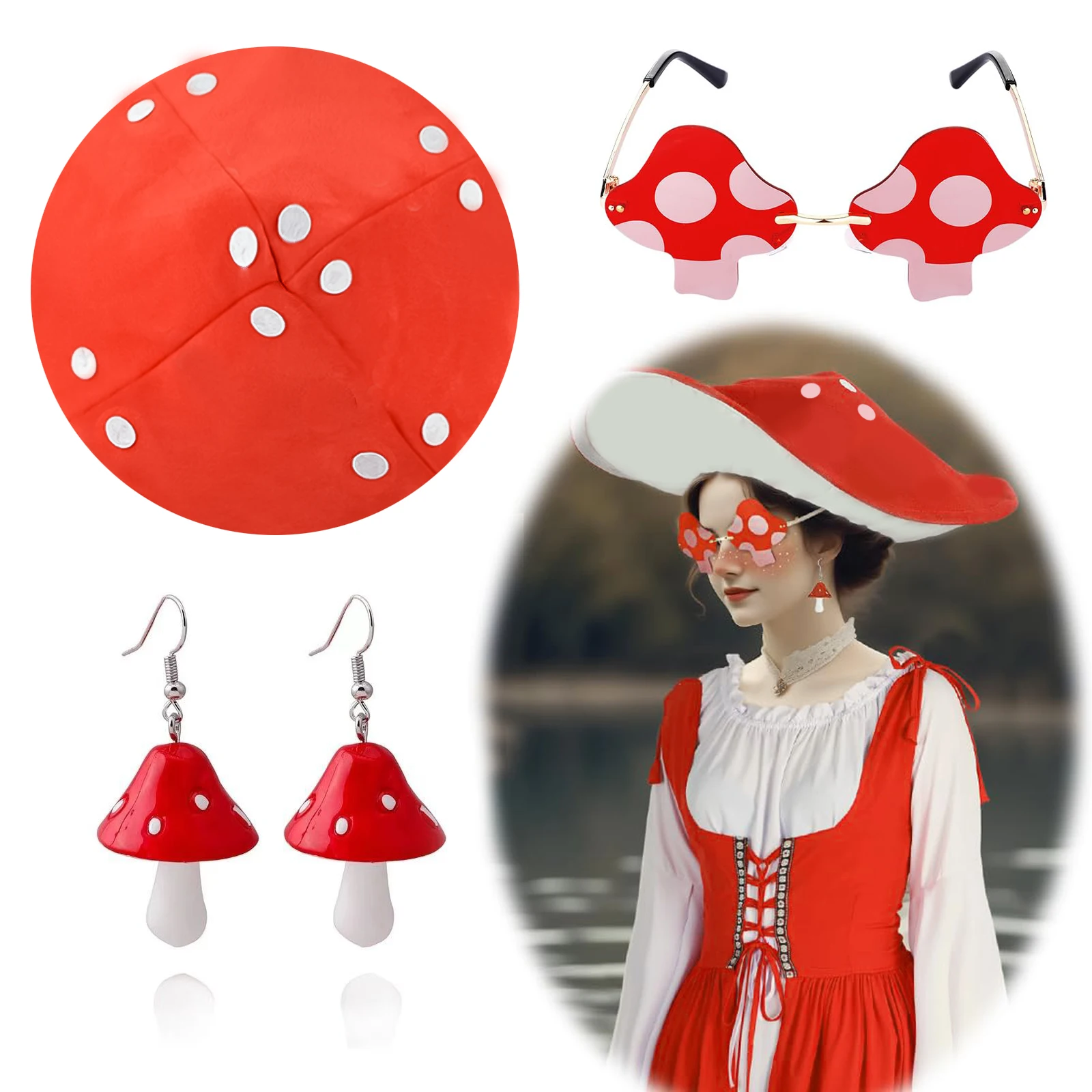 Disfraz-Medieval-de-seta-renacentista-para-mujer-3-piezas-con-sombrero ...