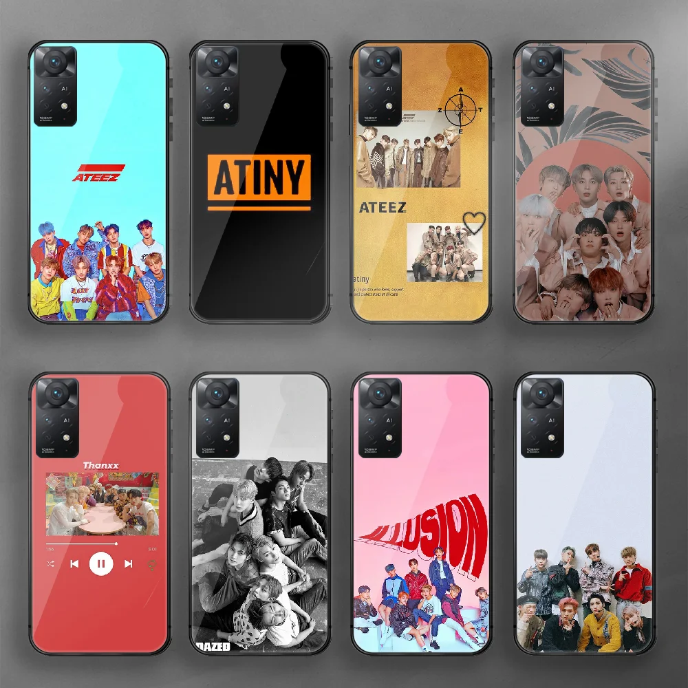 ATEEZ-Kpop-Boy-Group-Tempered-Glass-Phone-Case-Cover-For-Xiaomi-Redmi ...