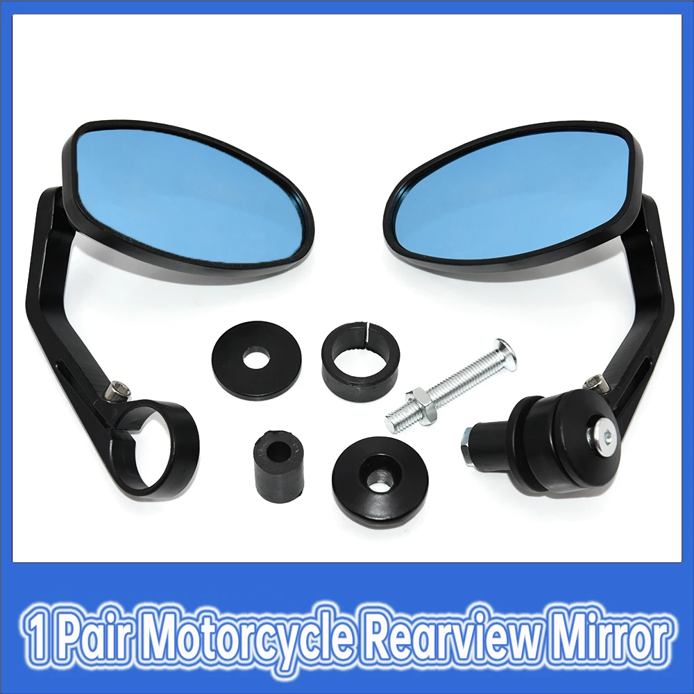 Motorcycle-Mirrors-TV-Aluminum-7-8-22mm-Bar-End-Side-Rear-View-Mirror ...