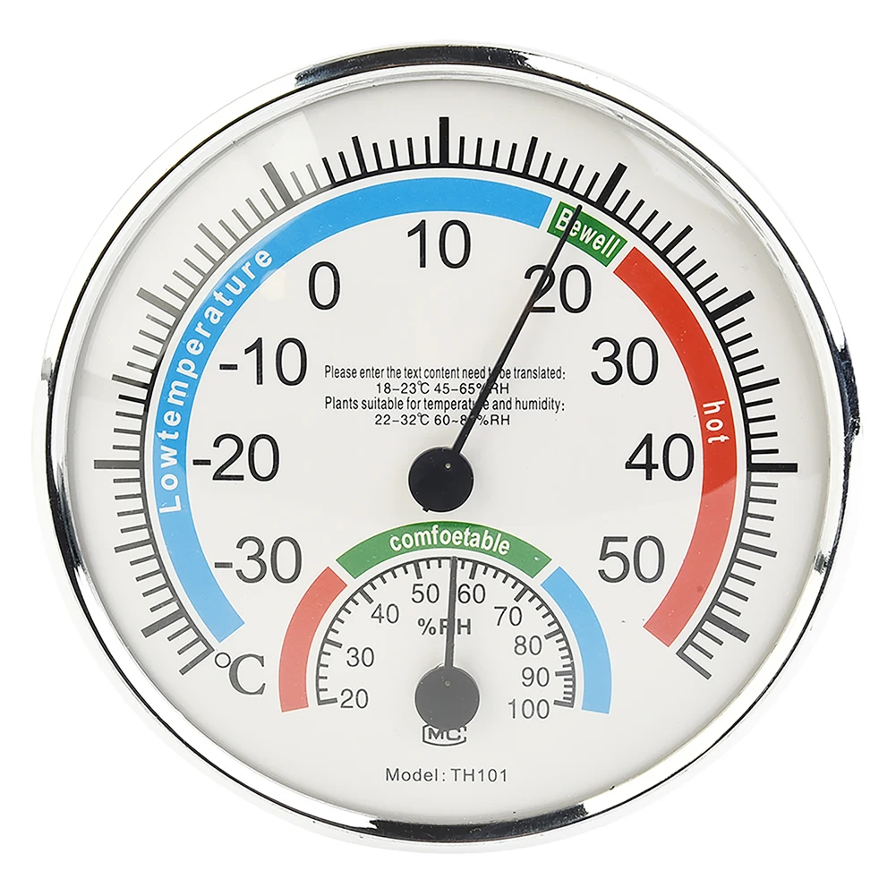 Mini-Round-Pointer-30-50-Temperature-Meter-Thermometer-Hygrometer ...