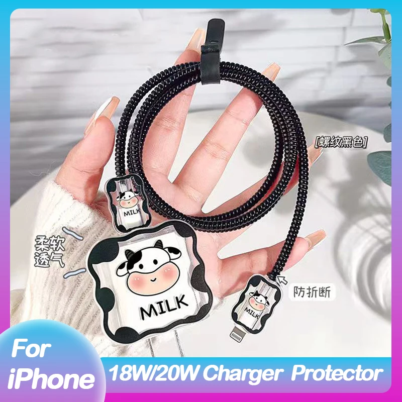 Lovely-Cow-Pandora-Cable-Charger-Protection-Winder-Protector-For-iphone ...