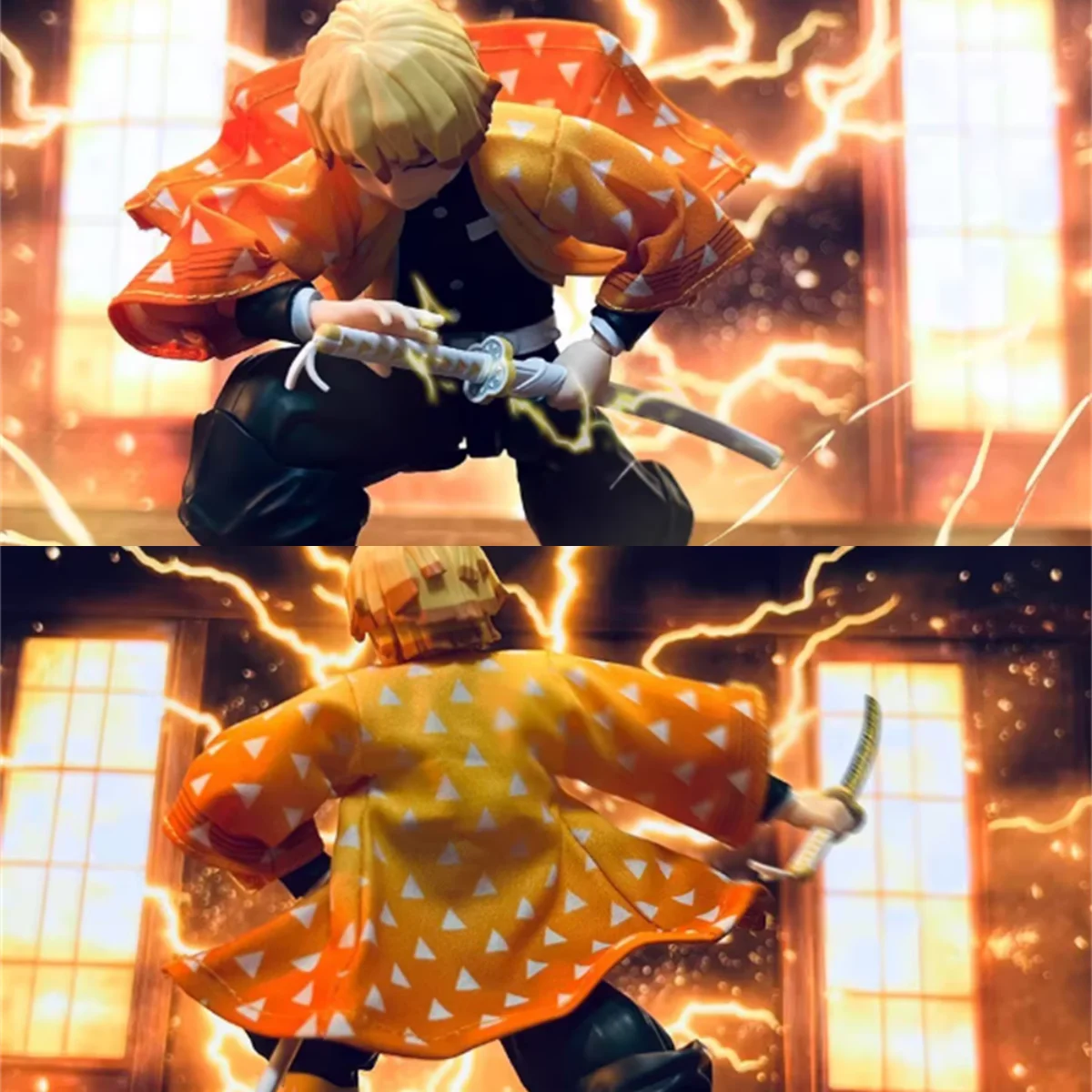 Demon SHF 1/12 Scale Male Warrior Soldier Zenitsu Japanese Anime ...