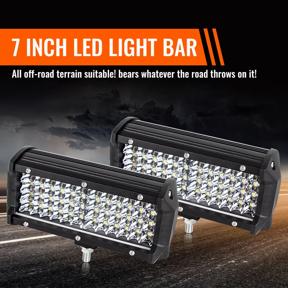 Modification-7inch-144W-LED-Fog-Light-for-Car-SUV-Truck-4x4-ATV ...