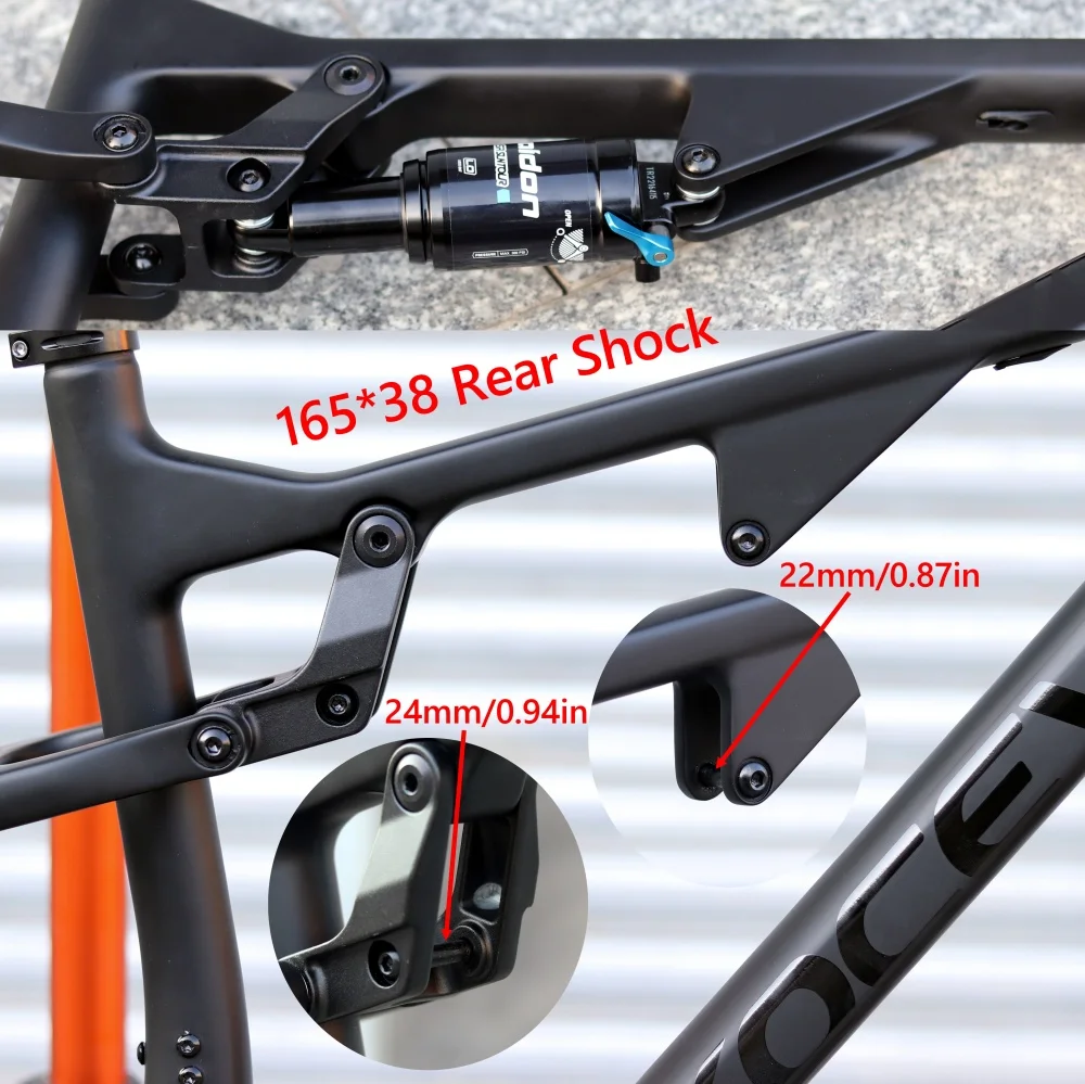 KOCEVLO quadro MTB carbono MODEL 29er full suspension dupla suspensão ...
