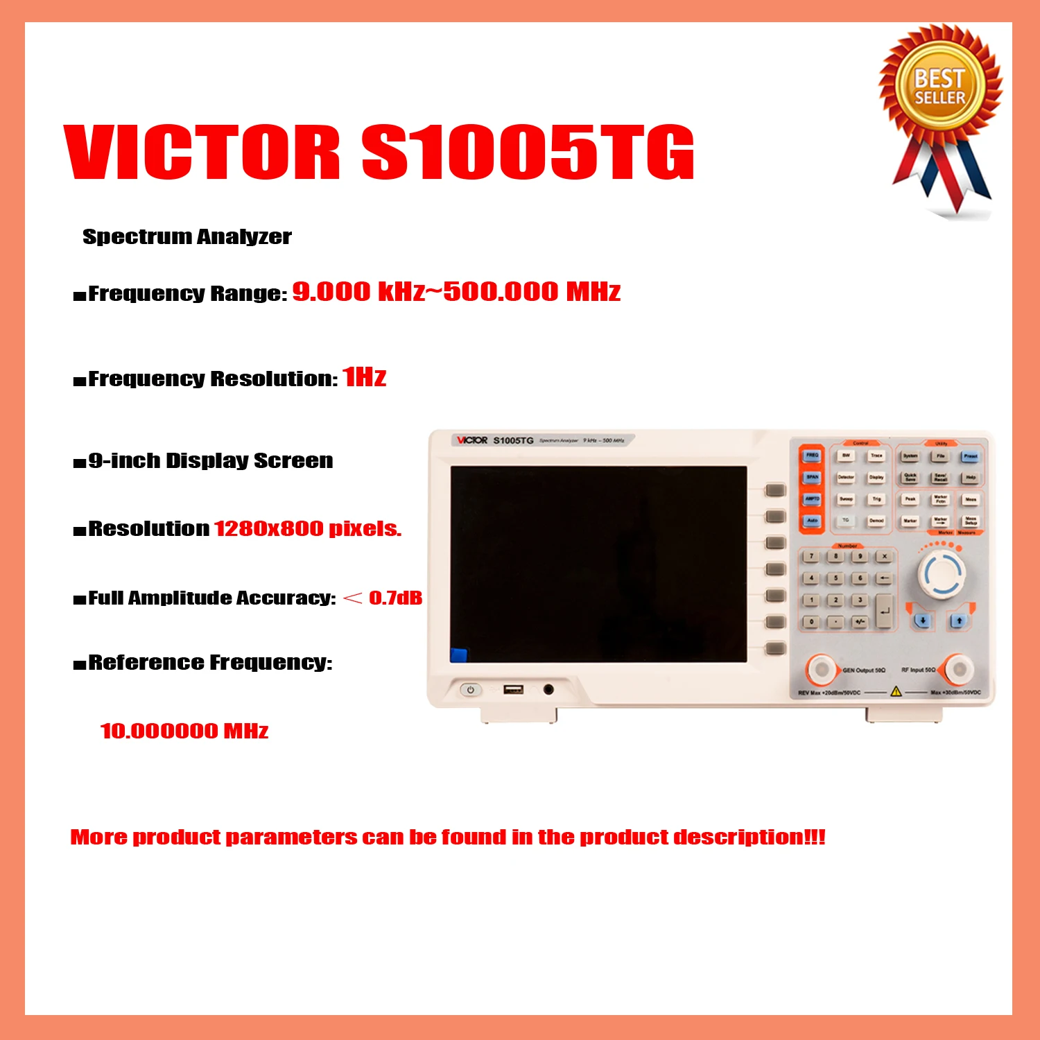 VICTOR-S1005-S1005TG-S1010-S1010TG-S1015-S1015TG-Spectrum-Analyzer-DANL ...