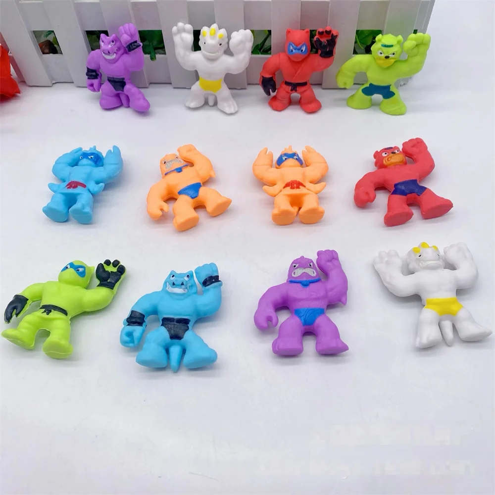 Goo Jit Hero Squishy Toys Cute Soft Animal Lion Shark Crocodile Ape ...
