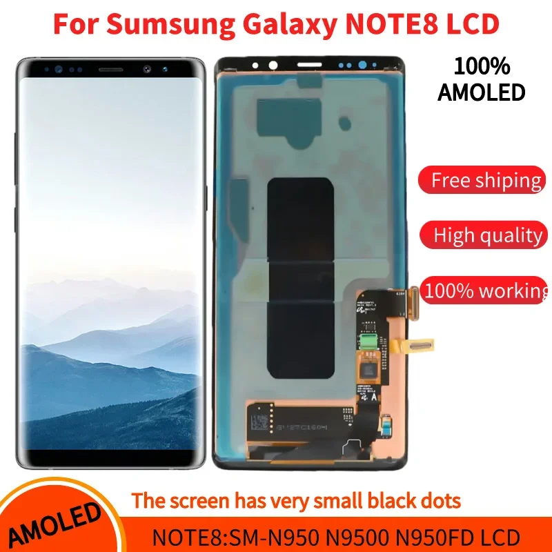 100-Super-AMOLED-Screen-for-Samsung-Galaxy-Note8-LCD-SM-N950-N9500 ...