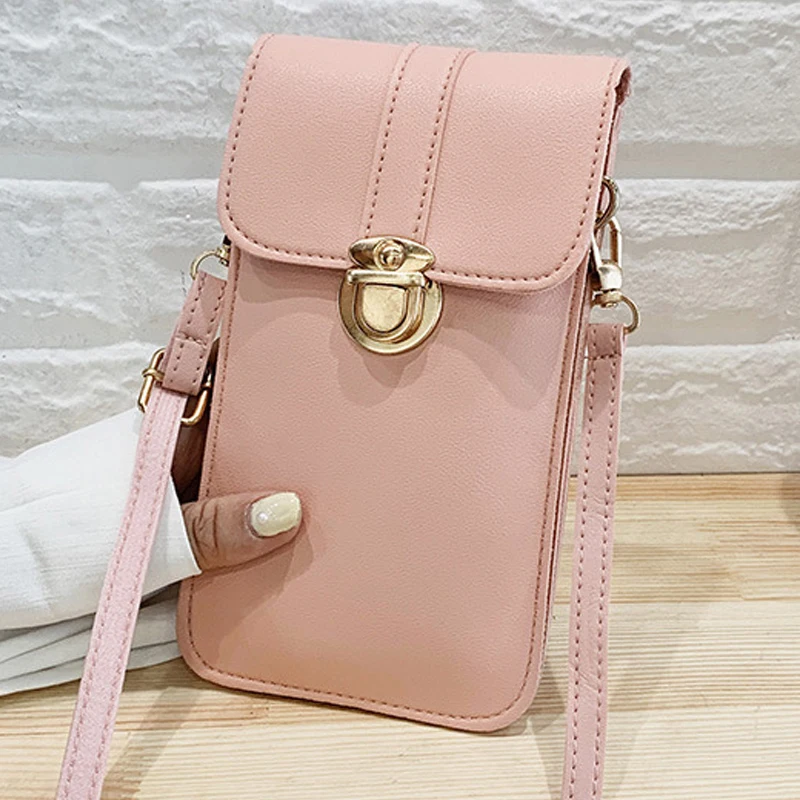 Women-Bags-Small-Leather-Touch-Screen-Cell-Phone-Wallets-Crossbody ...