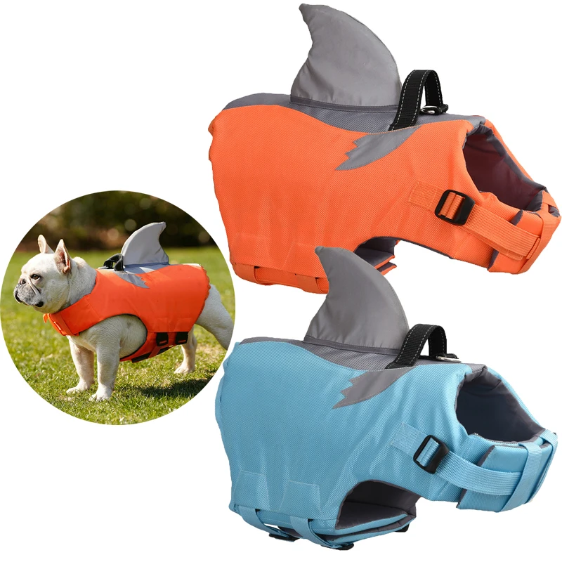 Dog-Life-Jacket-Lifesaver-Vest-Shark-Mermaid-Swimsuit-Safety-Clothes ...