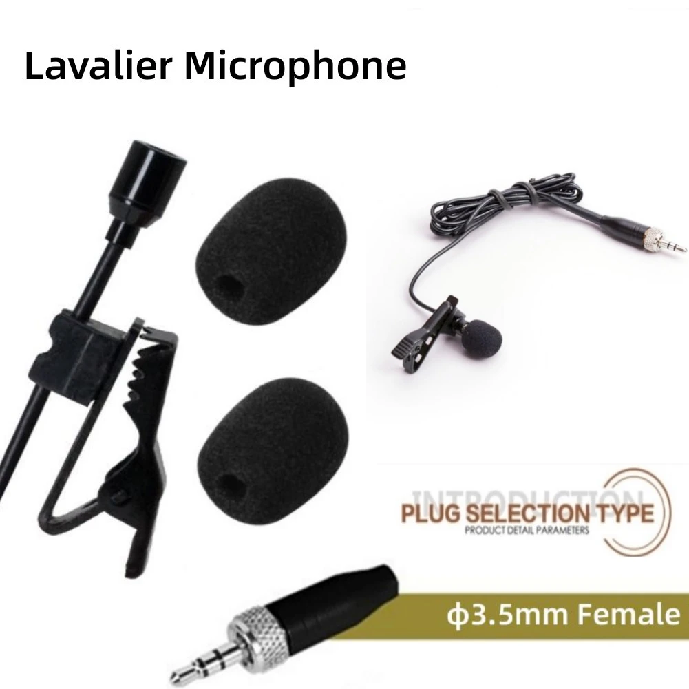 Omnidirectional-Lavalier-Microphone-Lapel-Clip-Mic-3-5mm-Female ...