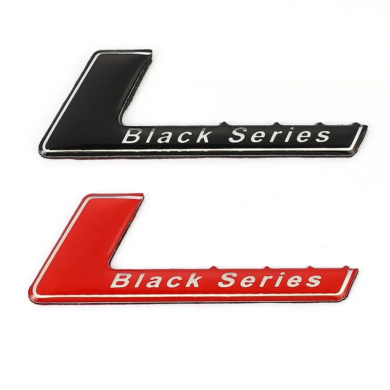 Metal-Car-Sticker-Emblem-Badge-Decals-Black-Series-Logo-for-Mercedes ...