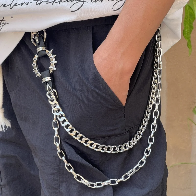 Punk-Rock-Unique-Metal-Minimalist-Keychains-for-Men-Women-Trendy-Hip ...