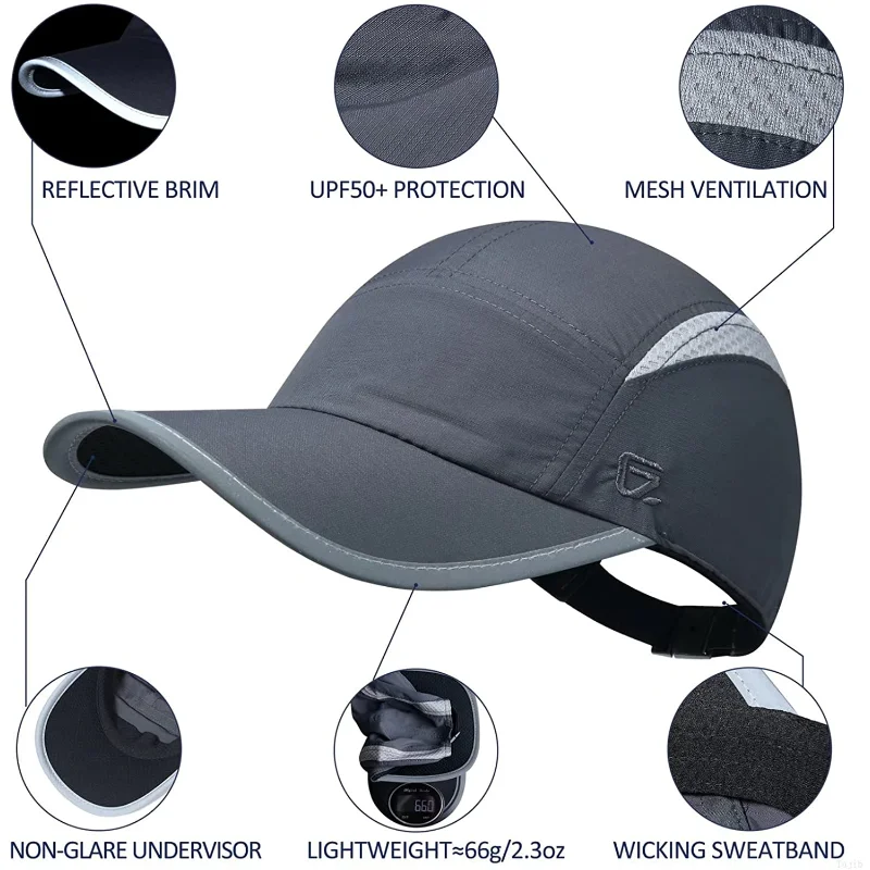 GADIEMKENSD-Unstructured-Sun-Hats-Reflective-Brim-UPF-50-Outdoor-Caps ...