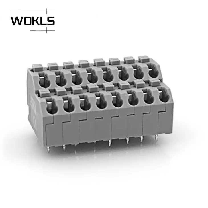 5.0 2P ~ 12P DOUBLE ROW COMPACT TYPE PCB SPRING TERMINAL BLOCKS KF250T ...