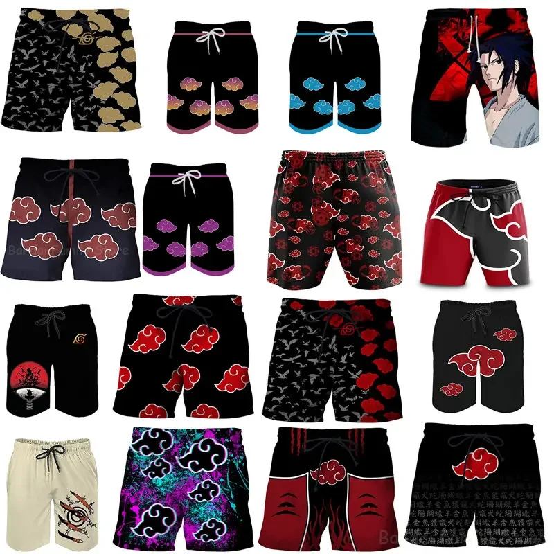 Naruto-Akatsuki-Shorts-Anime-Men-Casual-Beach-Pants-Fitness-Sports ...
