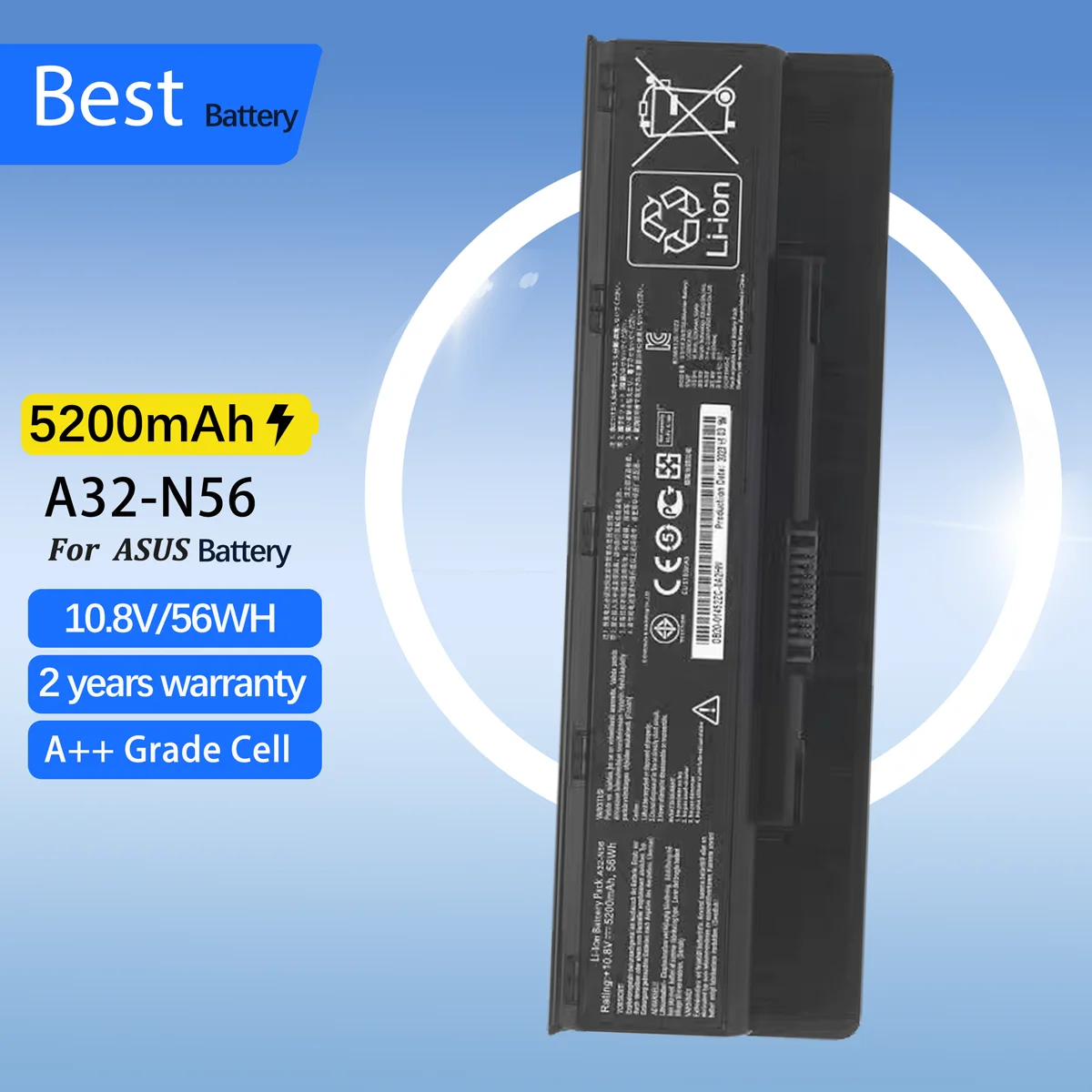 A31-N56 A32-N56 A33-N56 Laptop Battery For Asus N56 N56D N56D N56DY ...