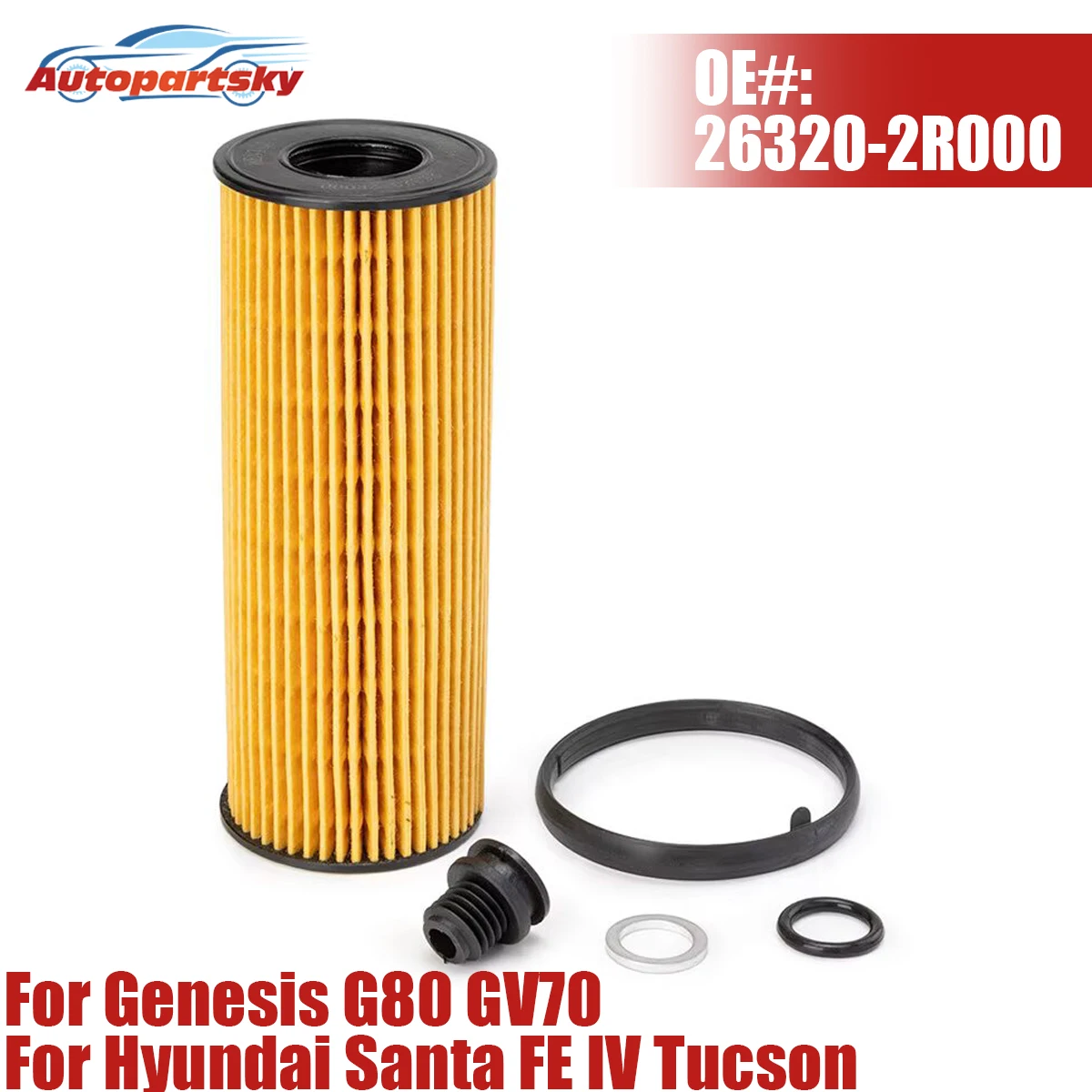 New-Engine-Oil-Filter-26320-2R000-For-Hyundai-Santa-Fe-For-Kia-Sorento ...