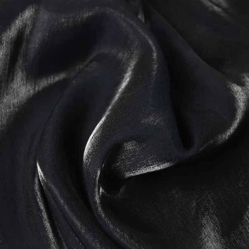 Pure-Cotton-Fabric-Pure-Black-Smooth-Shiny-Black-Silk-Soft-Skin-Fitting ...