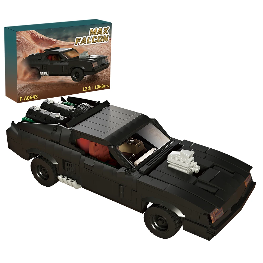 MOC-Mad-Max-Chariot-Bricks-DIY-Model-American-V8-Muscle-Sports-Car ...