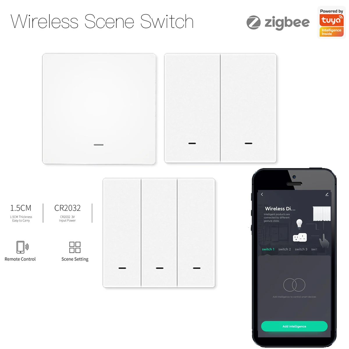 Smart Life 3 Gang Wifi Smart Switch | 2 Button Wifi Smart Life Switch ...