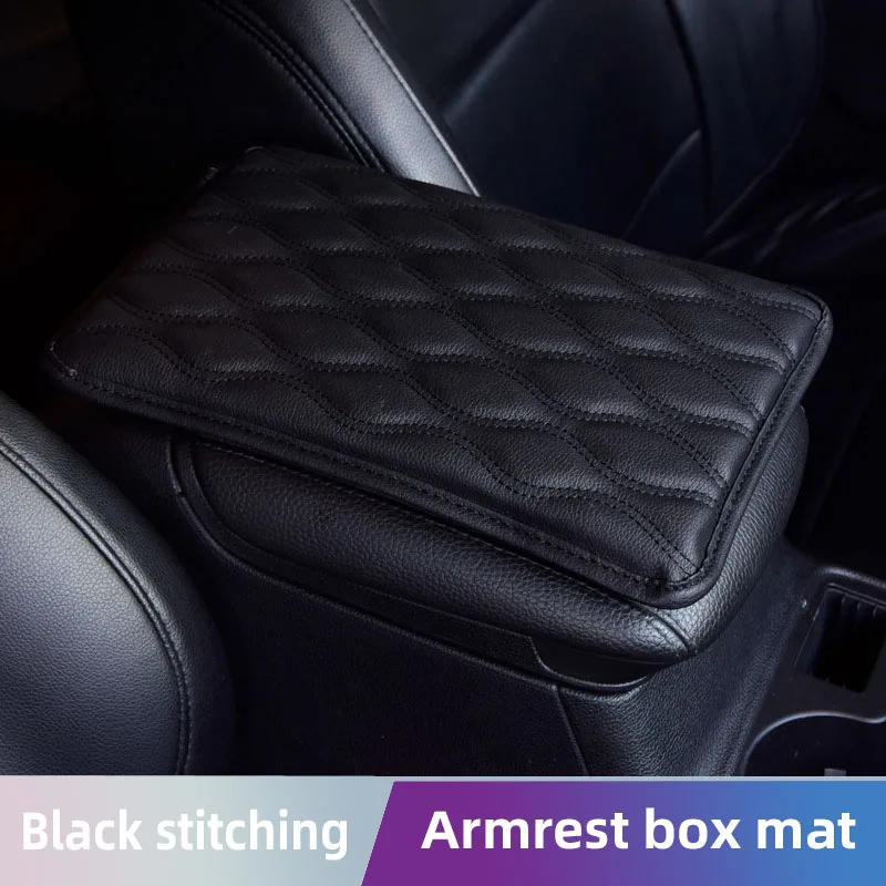 Car-Armrest-Box-Mats-Memory-Foam-Vehicle-Arm-Rest-Box-Pads-Leather ...