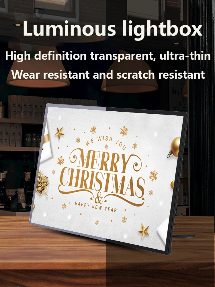 A4-Customized-Film-LED-Light-Advertising-Box-Super-Bright-Slim-Clip ...