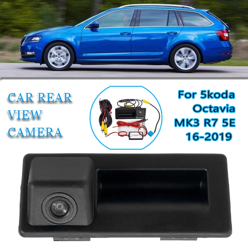 Car Rear Trunk Tailgate Back Door Handle Rear View Backup Camera HD For ...