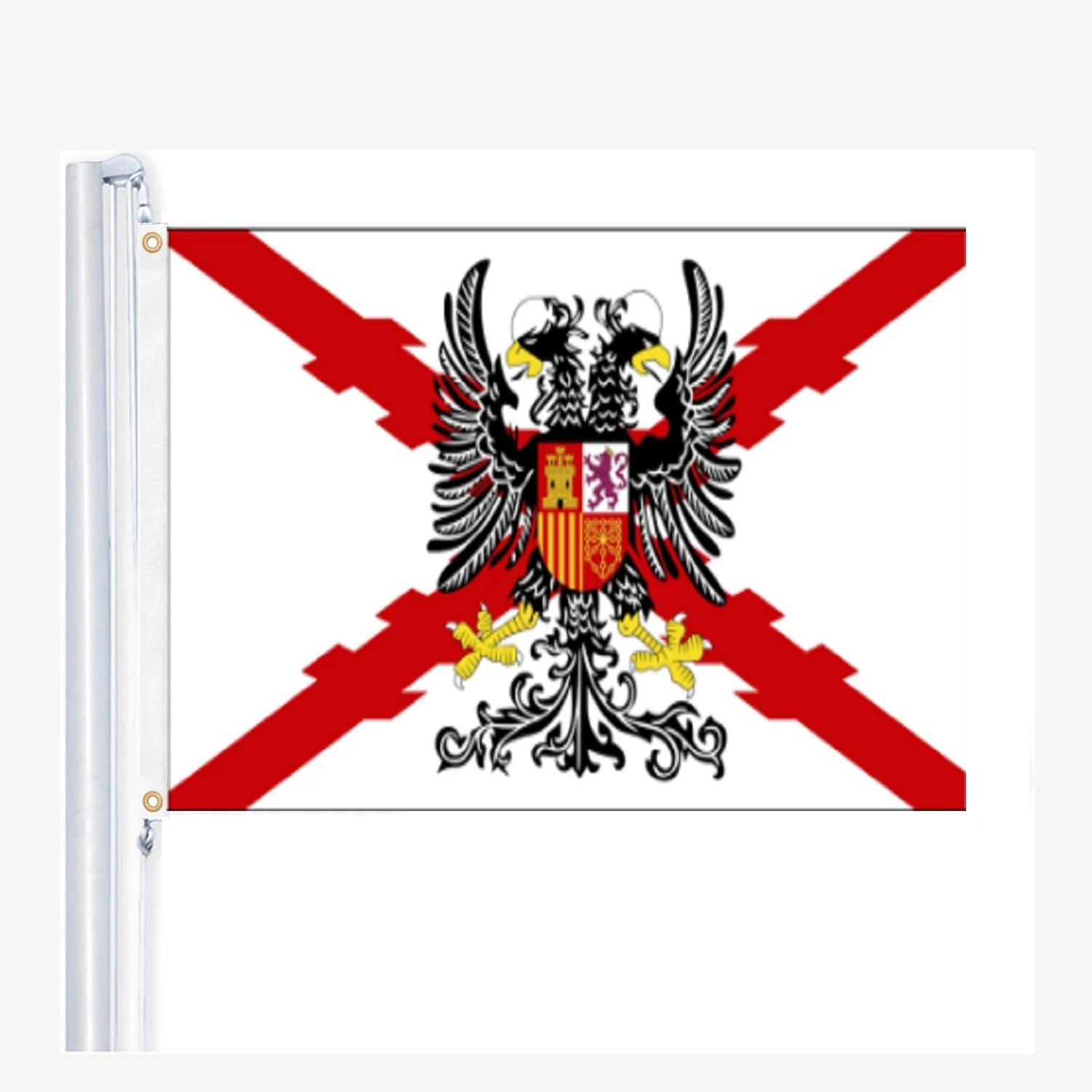 Burgundy Cross Of The Spanish Empire Flags,90*150cm,100% Polyester ...