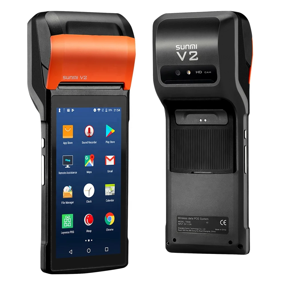 Sunmi Pro v2 Sunmi v2 Pro NFC 4G 핸드 헬드 안드로이드 POS 시스템 휴대용 POS POS 모바일 ...
